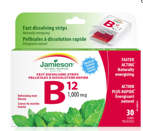Best price for Jamieson Vitamin B12 1000mcg Fast Dissolving Strips 30s ...