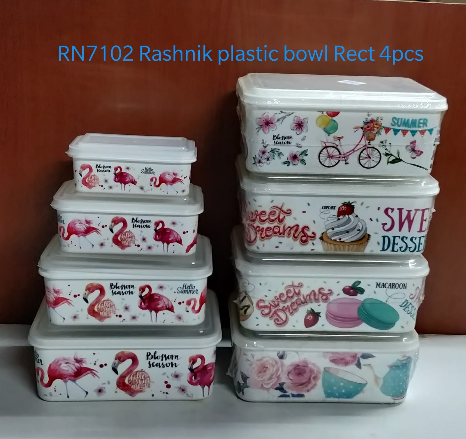 Best price for Set of 4pcs rectangular kitchen plastic fridge storage ...