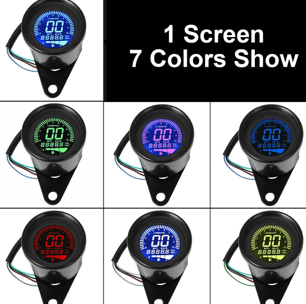 Black Friday Discounts for Motorcycle Digital Speedometer Retro LCD ...