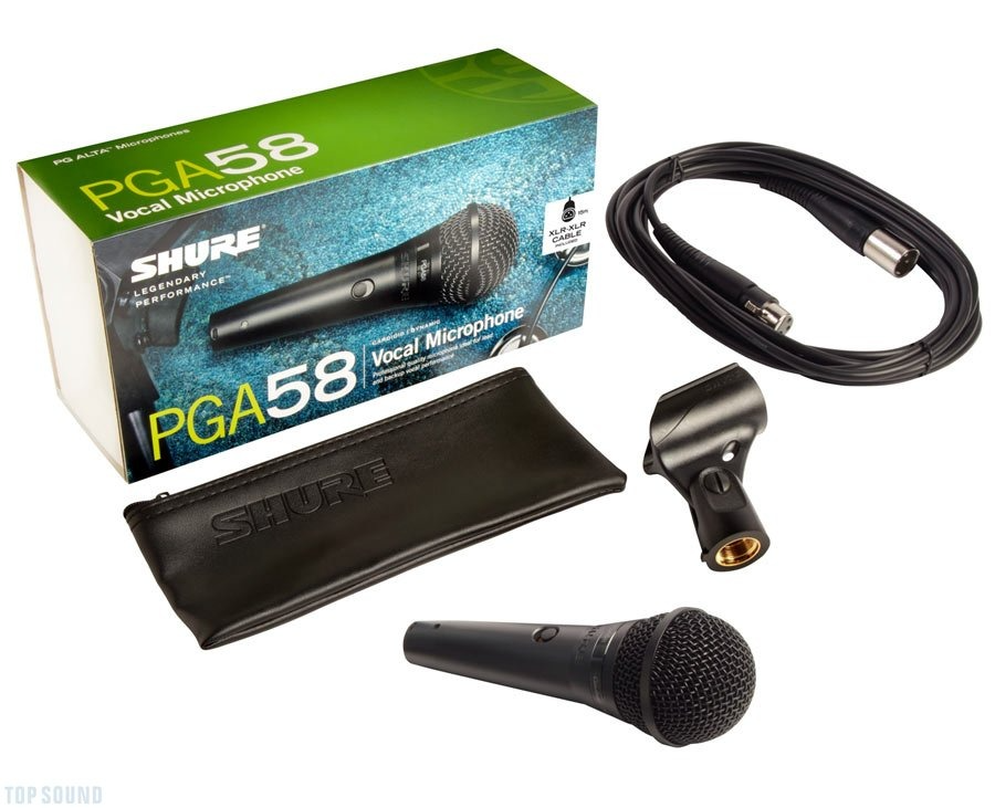 Best price for Vocal Microphone Shure PGA58 With XLR -Jack Cable