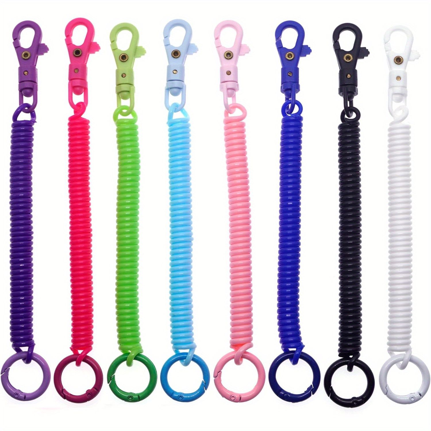 Best price for Lanyard Spiral Retractable Spring Coil Keychain Chain ...