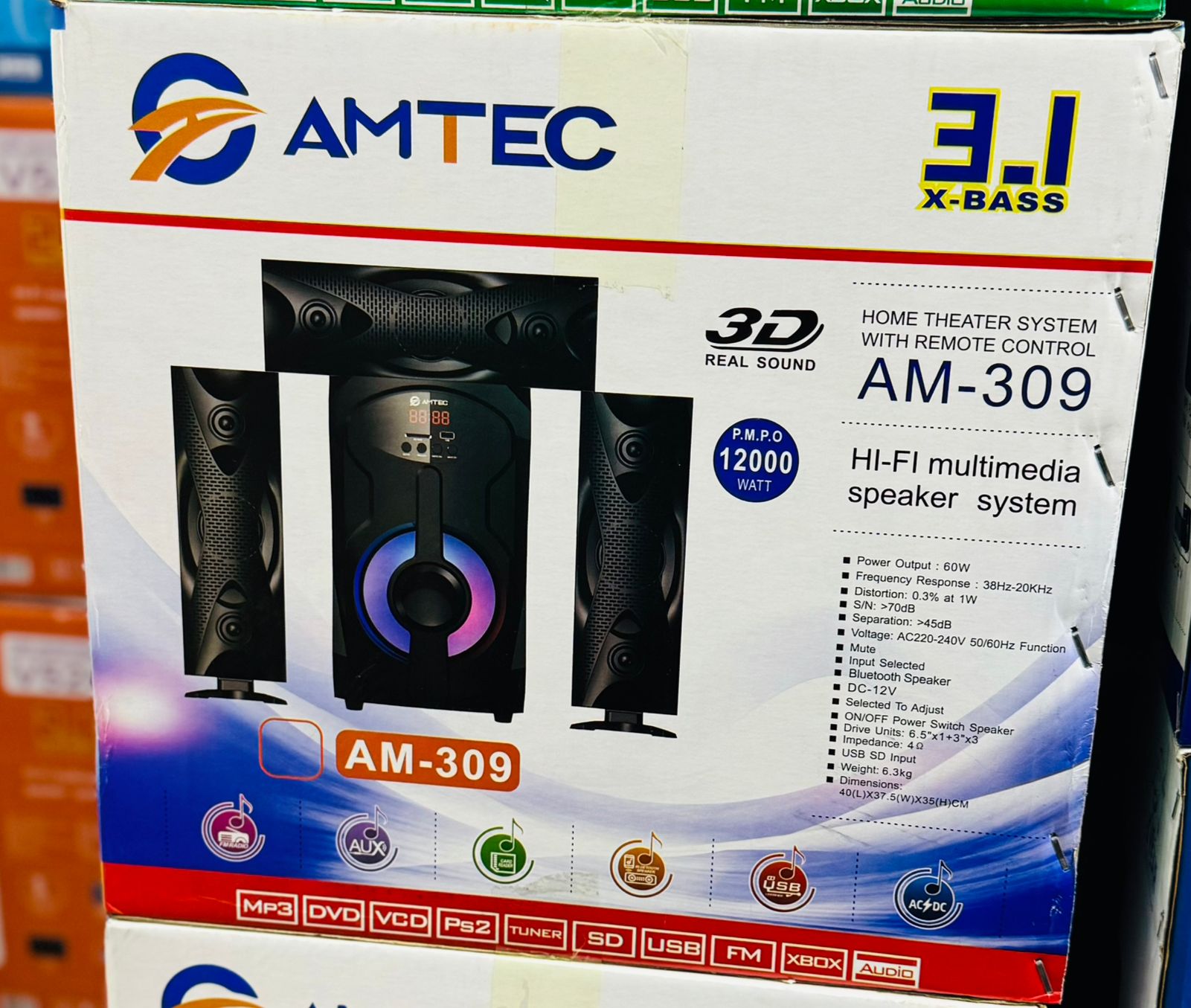 Best price for SUBWOOFER. Amtec 3.1 Home Theater System With Remote Control