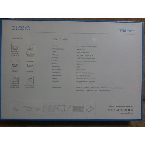 Best price for Oteeto TAB 10 Pro Tablet 8000mAh Single SIM 5G Network ...