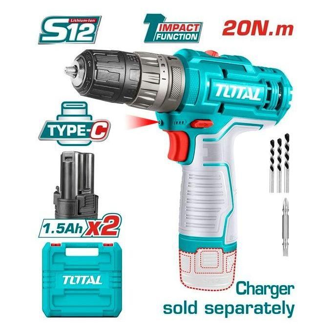 Best price for TOTAL TIDLI12202 Cordless impact drill 12V