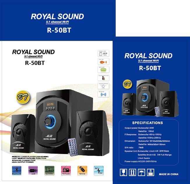 Best price for Royal Sound R‑50BT 2.1 Channel Multimedia Speaker System ...