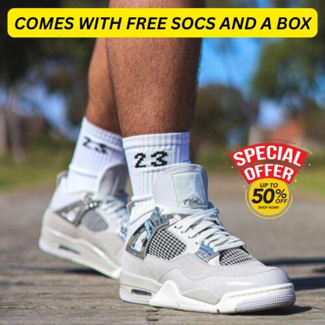 Best price for ORIGINAL AIR JORDAN 4 RETRO, FROZEN MOMENTS CUSTOMIZED ...