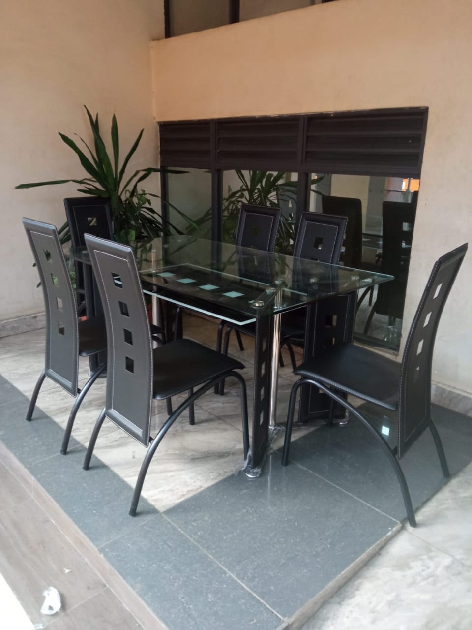 Best price for AMAZING OFFER!! Executive 6 Sitter Glass Dinning Table ...