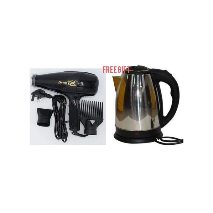 Best price for Zeriotti Hair Blow Dryer Plus Free Kettle Color-As ...