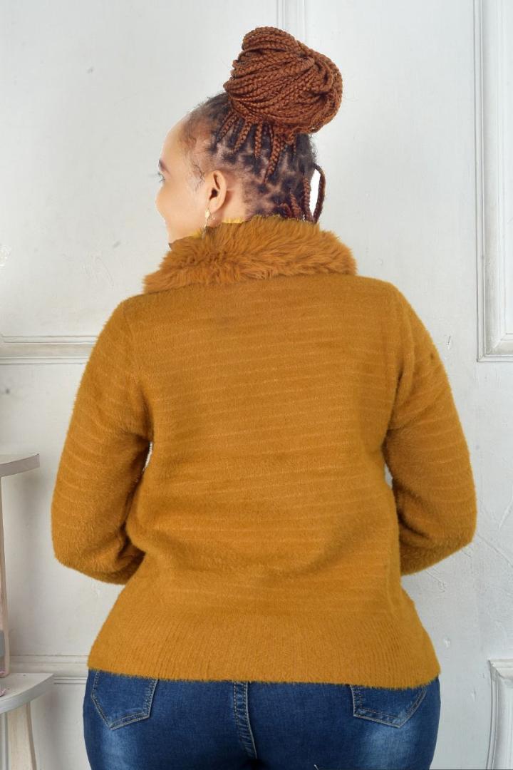 Best price for Ladies Warm Sweaters Clothing Color-chocolate Aldult ...