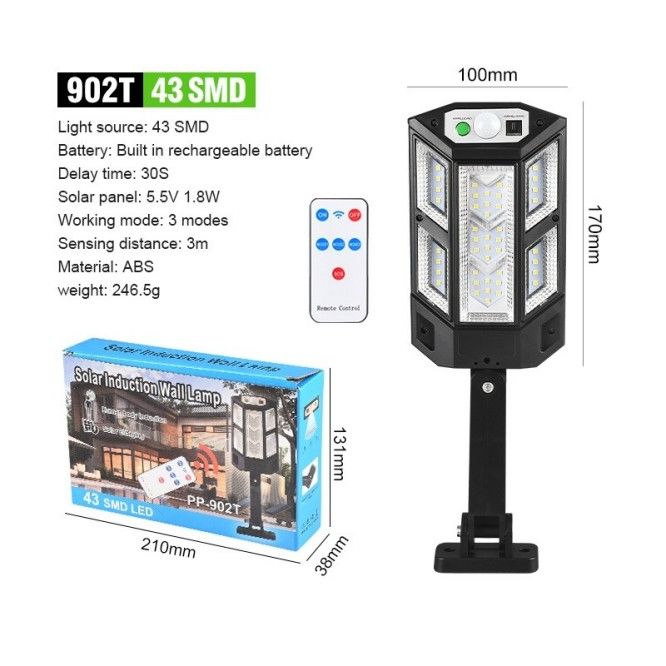 Best price for Waterproof Solar Remote Control Street Light Human ...