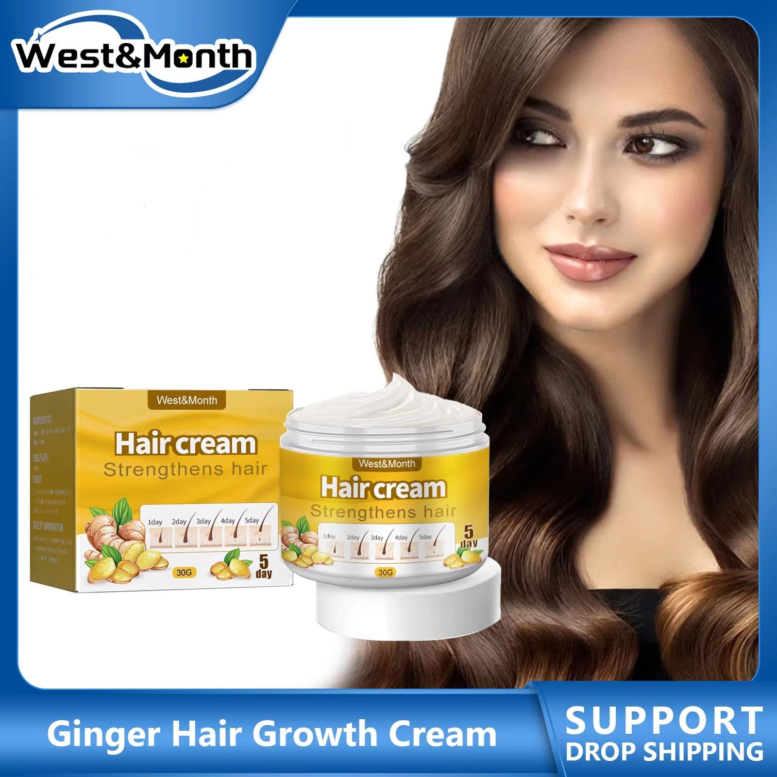 Best price for Ginger Hair Growth Cream Repair Damaged Hair Scalp ...