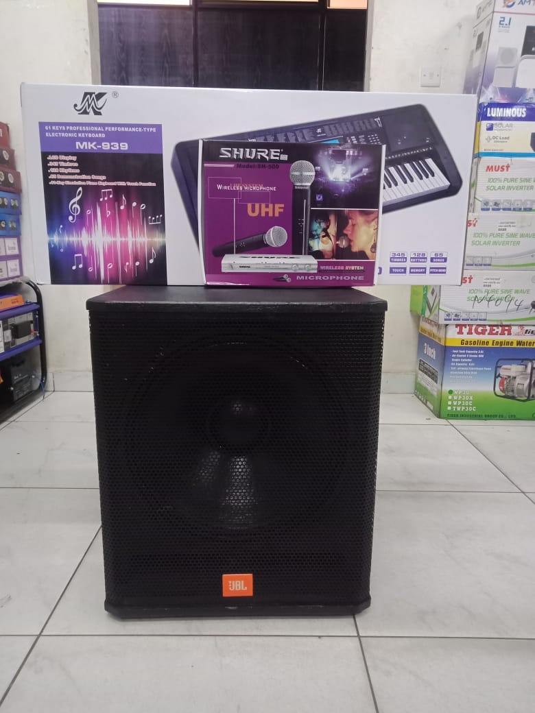 Best price for Premium Sound Bundle: 18″ Base Speaker + UHF Microphone ...