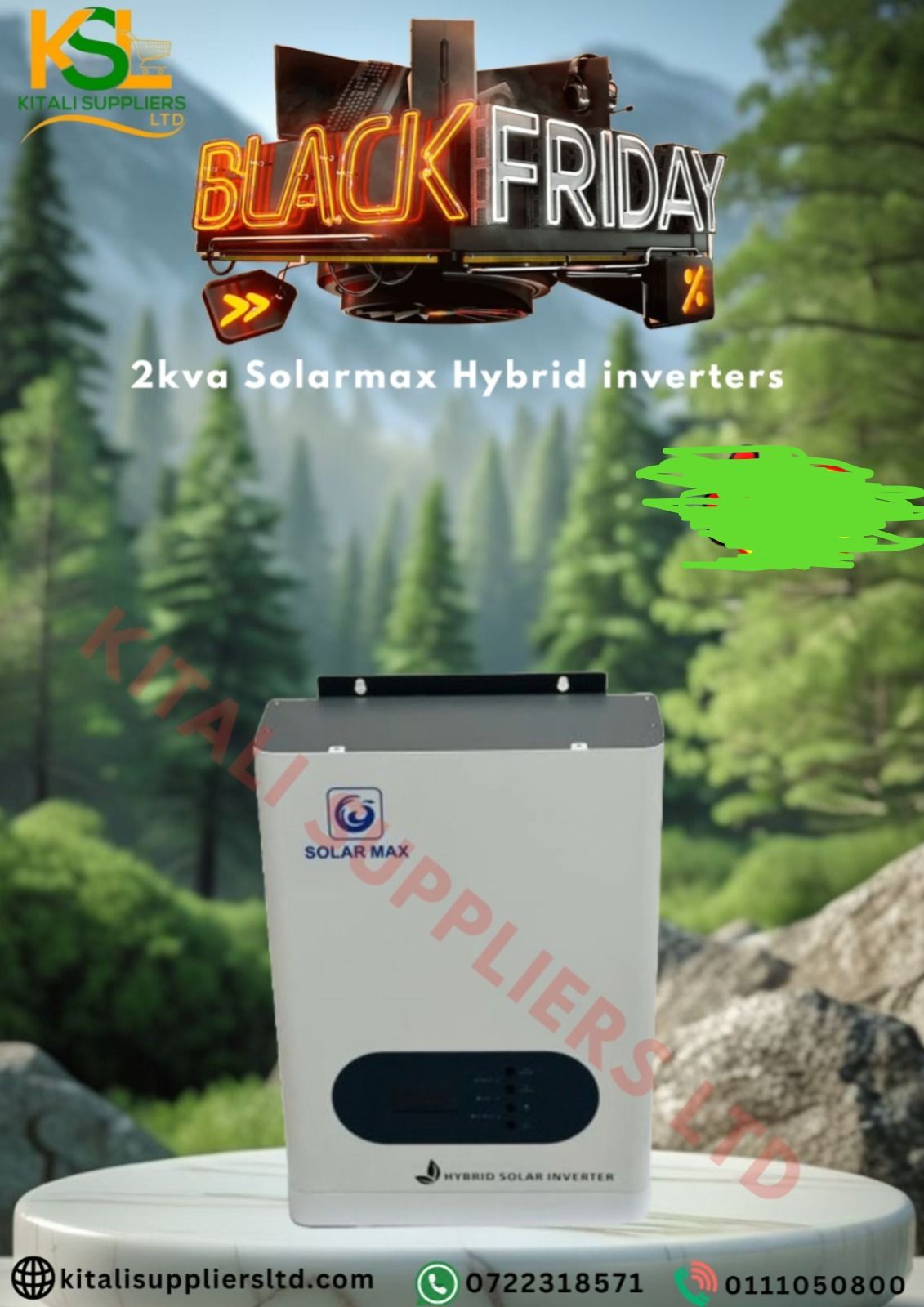 Best price for SolarMax 2KVA Hybrid Inverter – Pure Sine Wave, 24V DC ...
