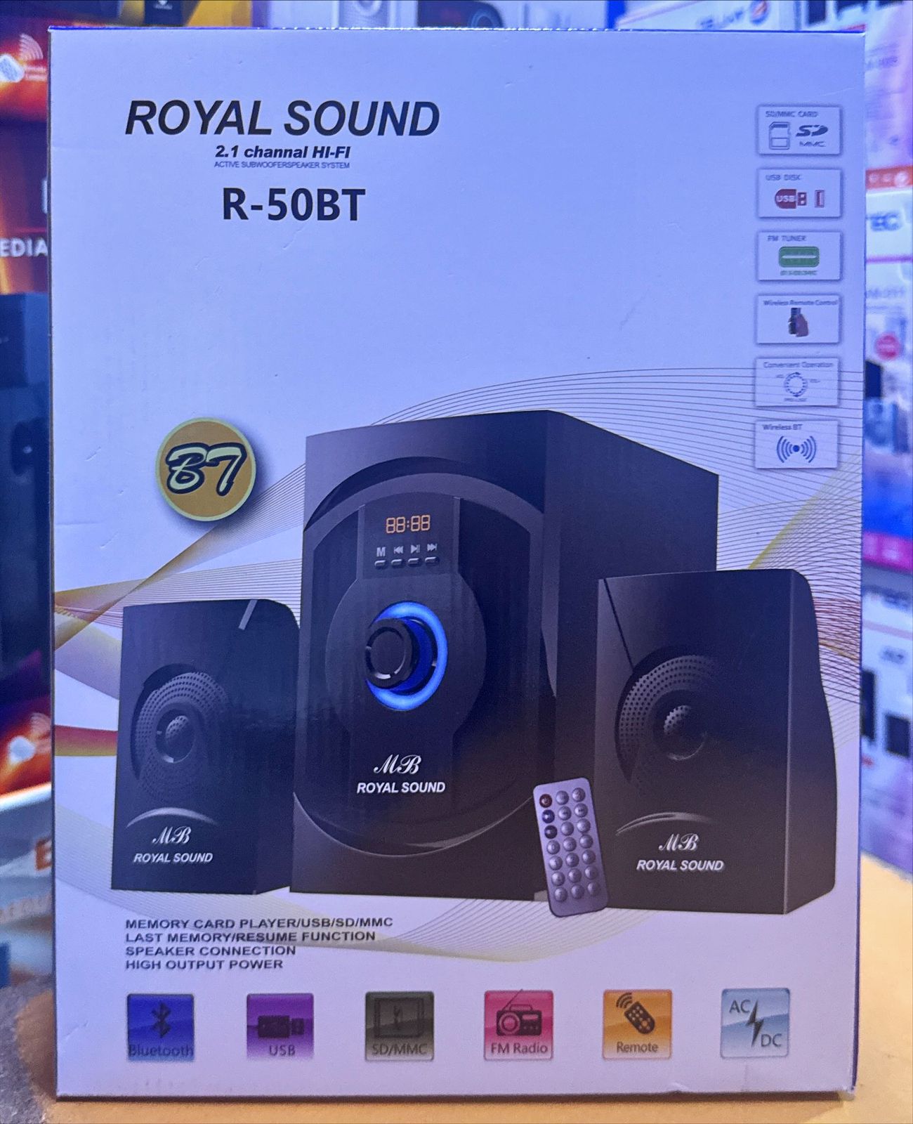 Best price for Royal Sound R‑50BT 2.1 Channel Multimedia Speaker System ...