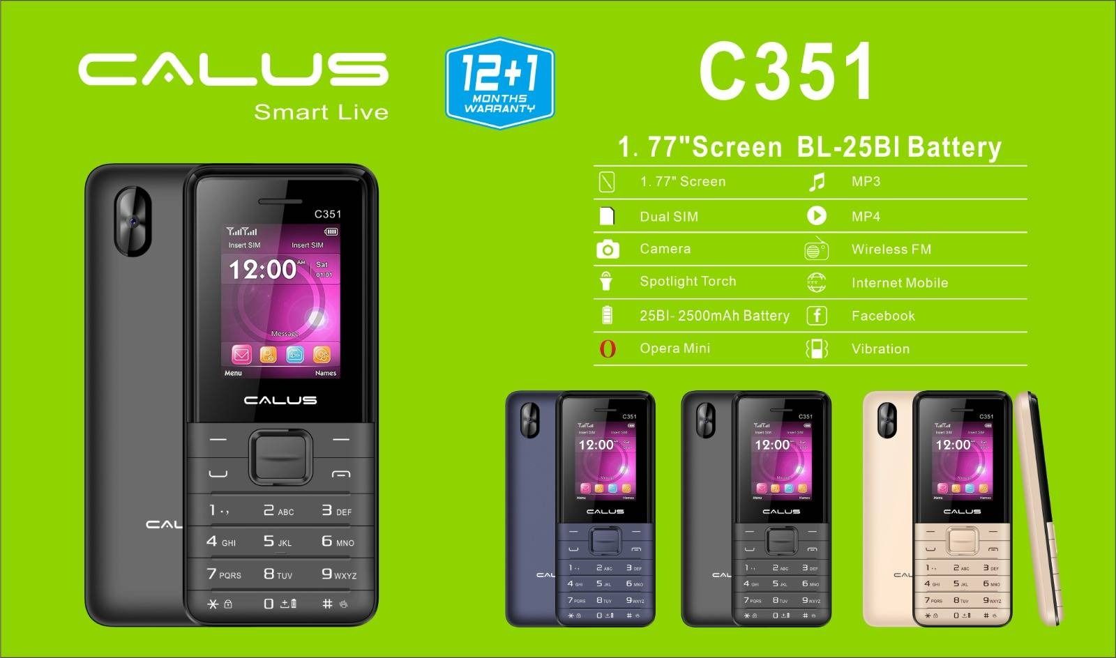 Best price for CALUS C351 phone 1.77" screen 2500mAh 5C Battery ...