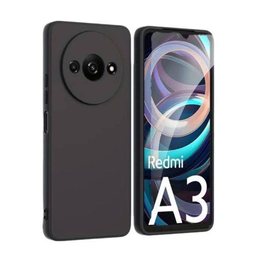 Best price for XIAOMI Redmi A3 Black Soft Silicone Phone Case/ Cover