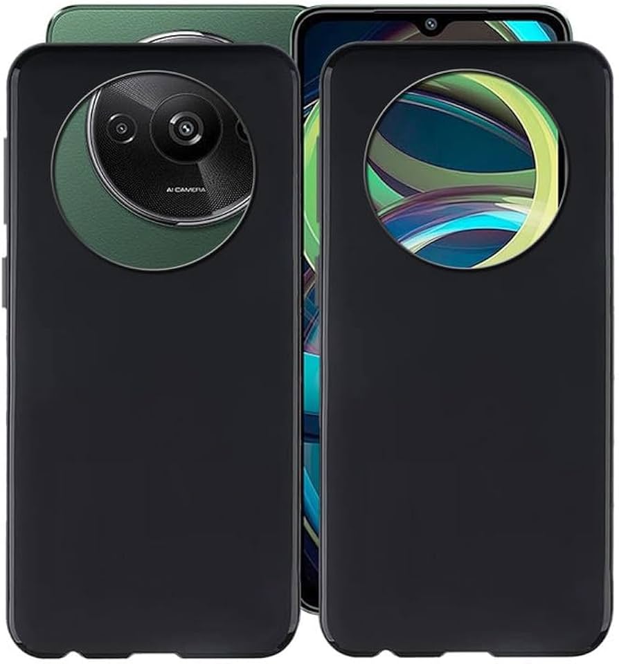 Best price for XIAOMI Redmi A3 Black Soft Silicone Phone Case/ Cover