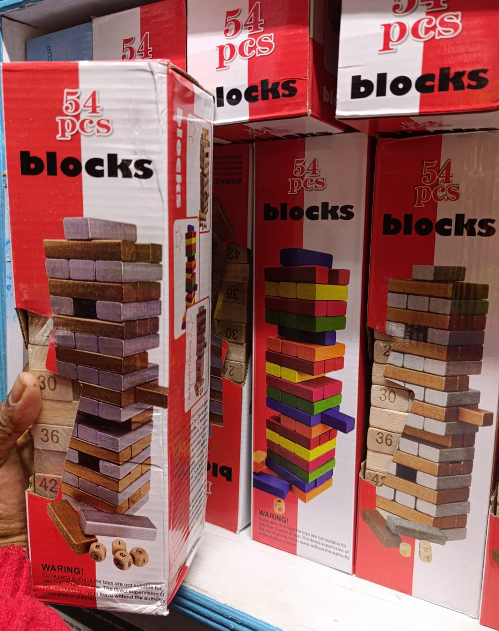 Best price for 54 PIECES JENGA STACKING BLOCKS KID'S GAME - Carefully ...