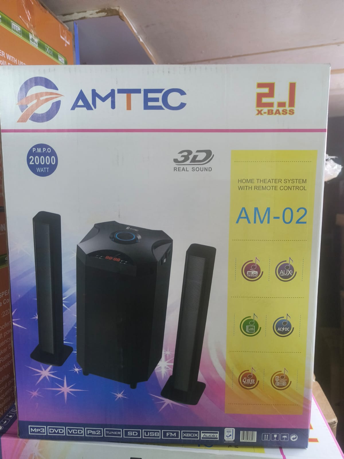 Best price for Amtec AM-02 2.1CH Multimedia Speaker BT/USB/SD/FM.Aux ...