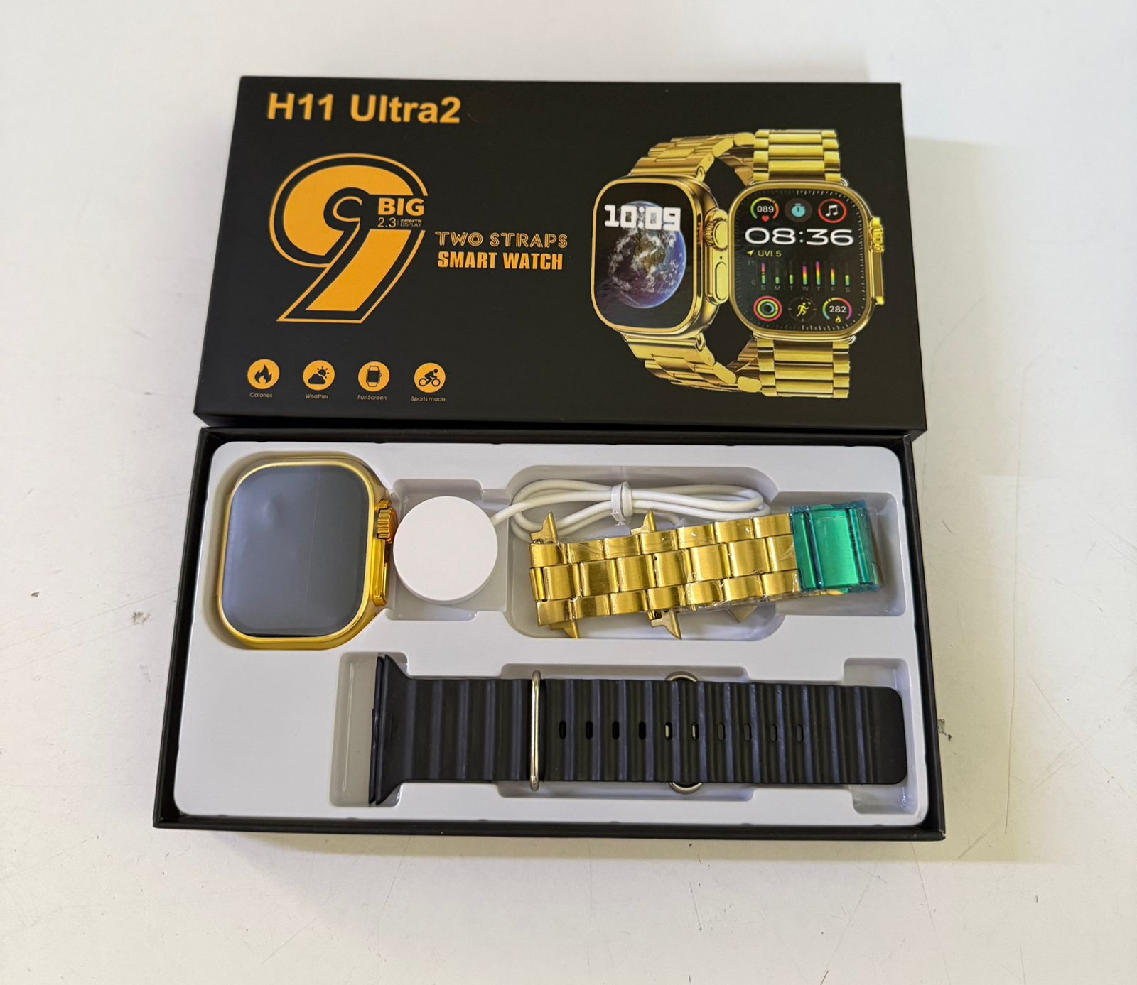 Best price for H11 Ultra2 Smart Watch 2.3 Inch Big Display Two Strap ...