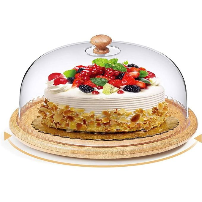 Best price for High quality bamboo base cake/fruit stand with high ...