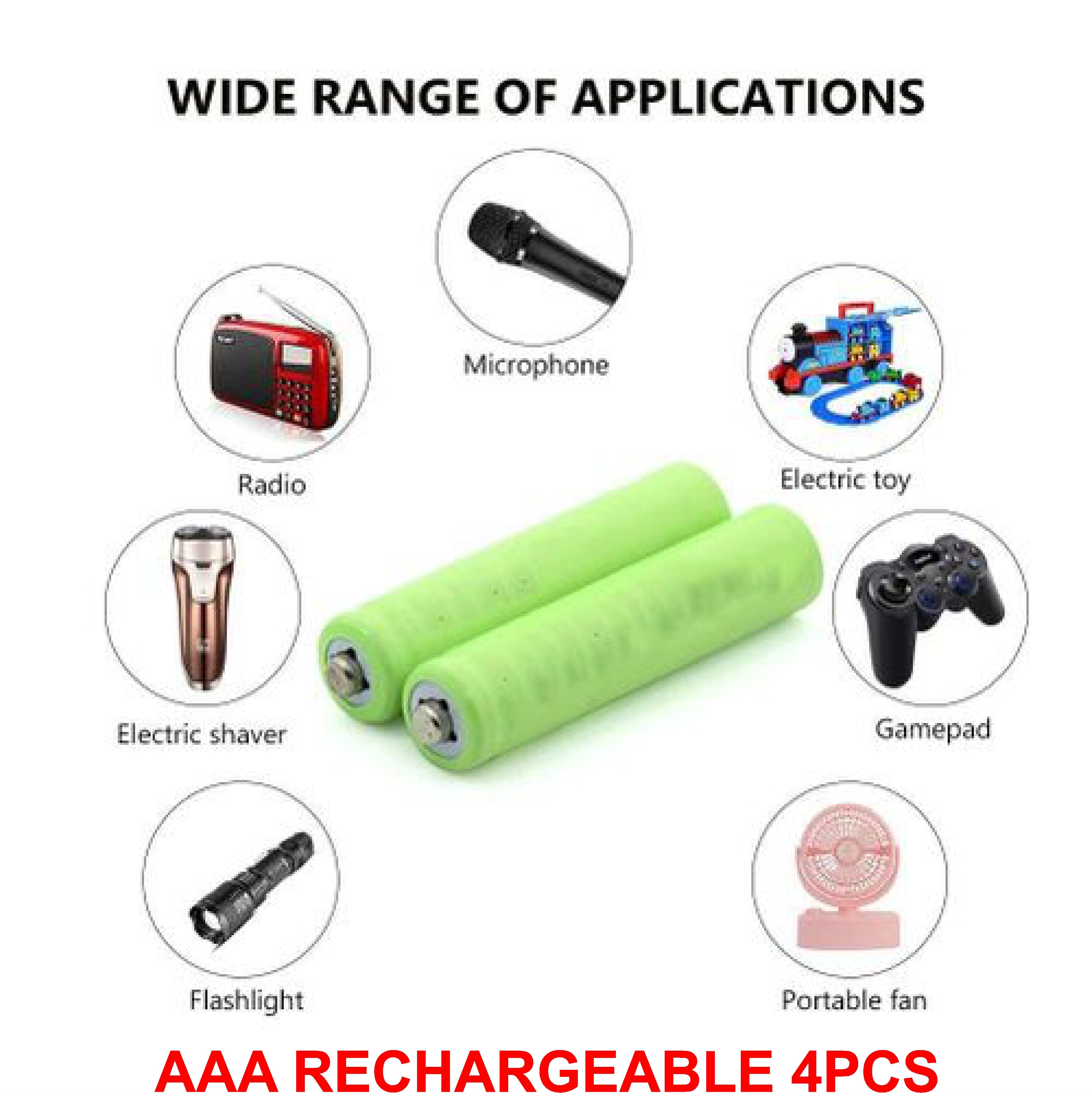 Best price for 4PCS AAA RECHARGEABLE BATTERIES 1.2V NI-MH Cell Triple A ...