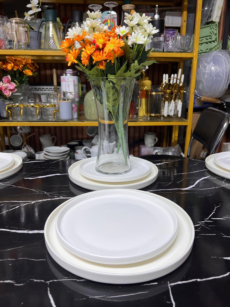 Best price for 🥳 12PC Dinner & Side Plate Set — Elegant Ceramic ...