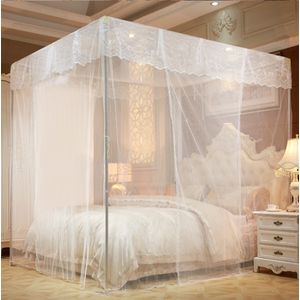 Best price for Mosquito Net With Metallic 4 PCS Stands Color-White Size ...