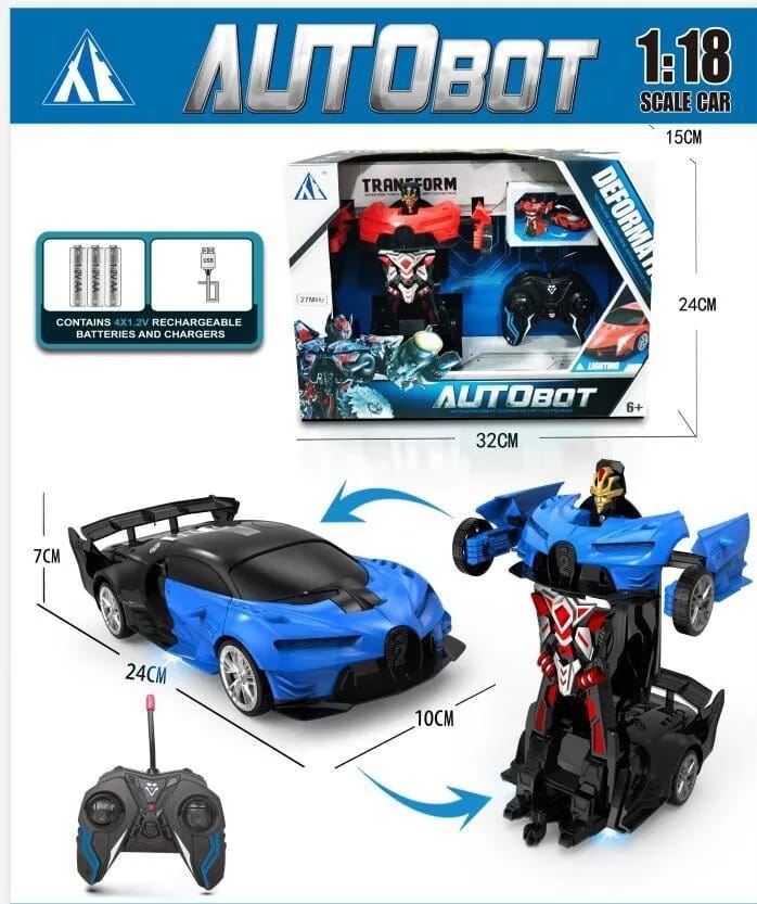 Best price for 1:18 Electric Transformation Robots Car Onekey Deformation Car Remote Control ...