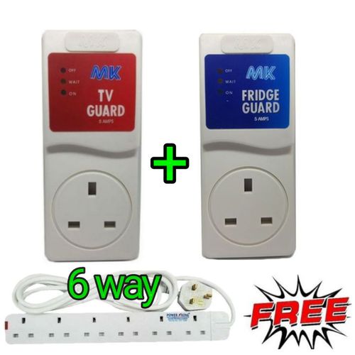 Best price for MK Fridge Guard+ TV Guard +Free Amaze 6 Way Extension