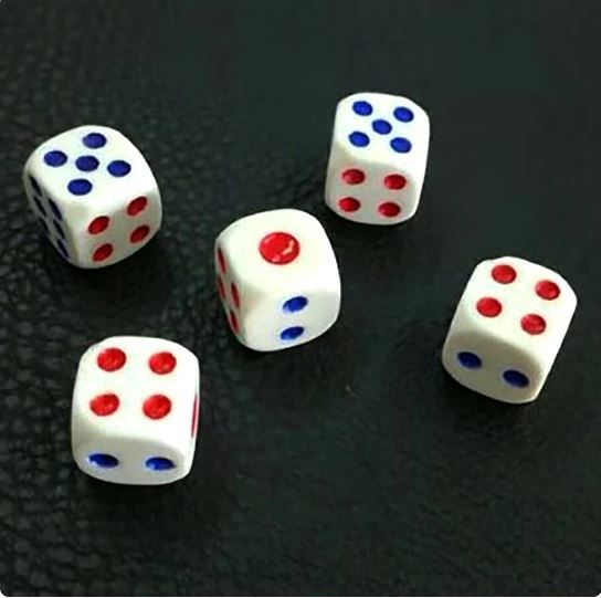 Best price for EXCLUSIVE 12 Pieces White Dice Set Rounded Six Sided ...