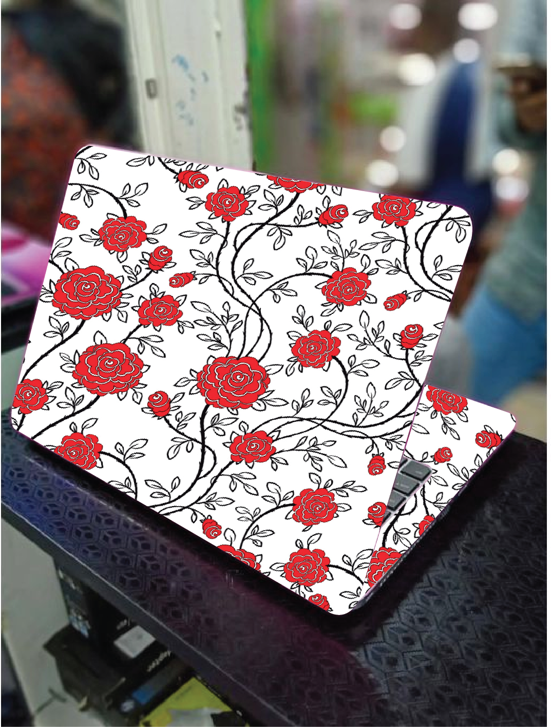 Best price for RED FLOWER LAPTOP SKIN/COVER/STICKER, for Laptop size 11 ...