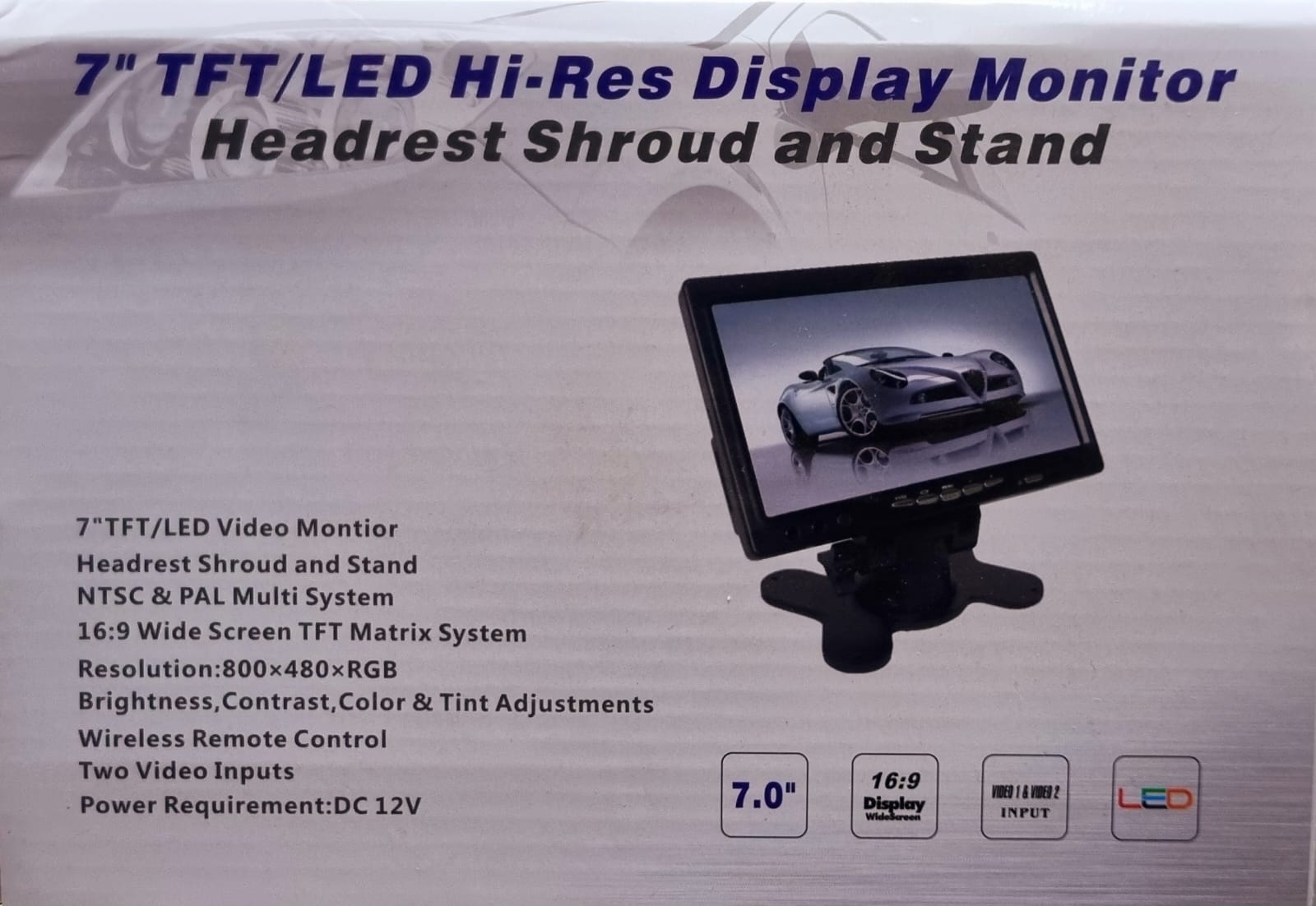 Best price for 7" TFT Display Monitor The camera shutter connector to ...