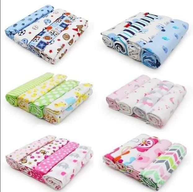 Best price for Flannels 4 PC's Assorted Cotton Flannel Receiving ...