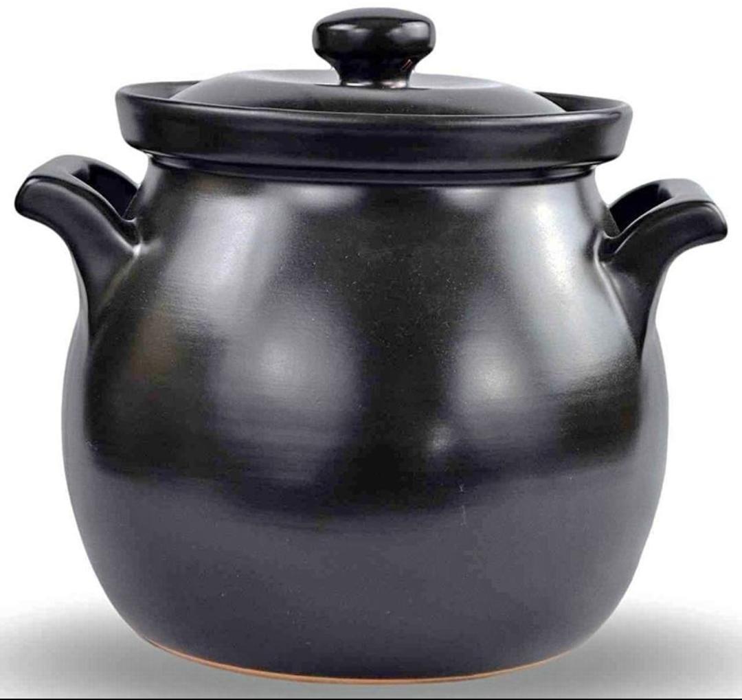 Best price for 6 ltrs porcelein pot Kitchen ceramic cooking pots Black