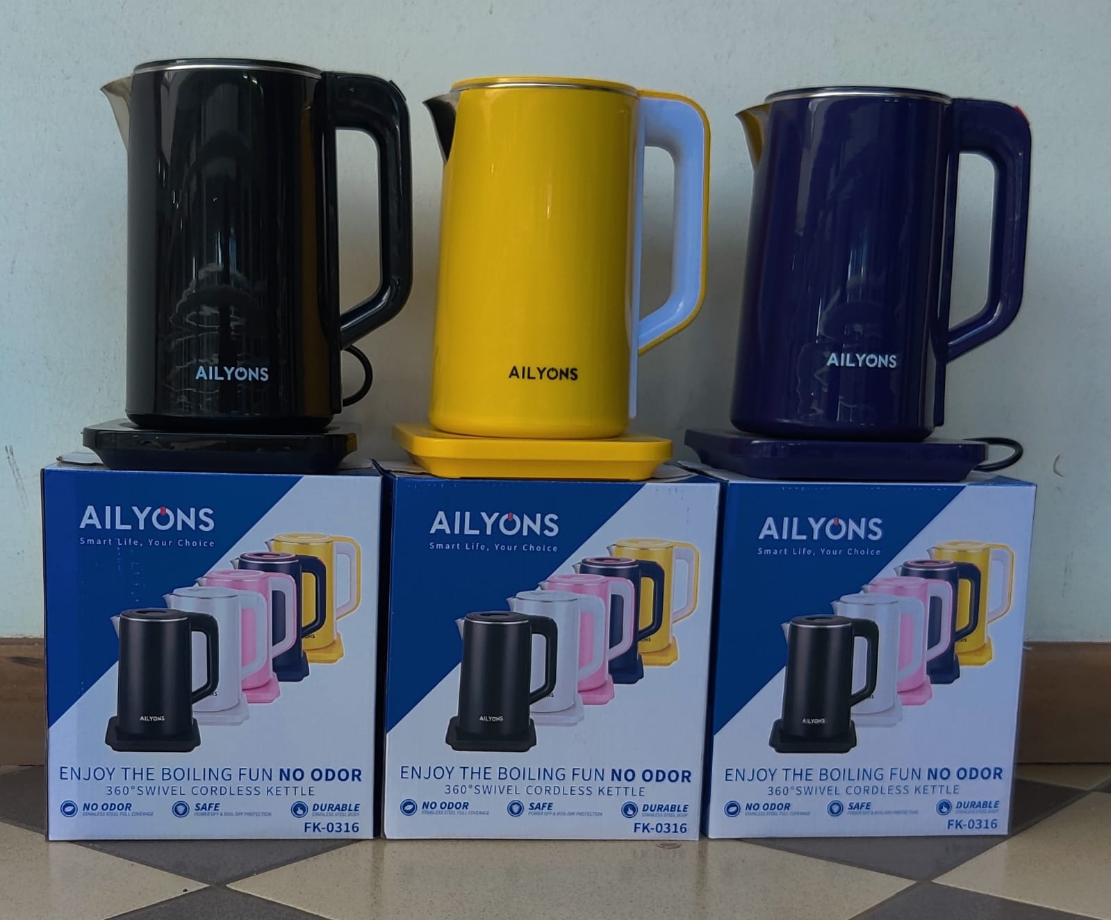 Best price for AILYONS 2.2 LITRES LUXURY ELECTRIC KETTLE HEATER JUG