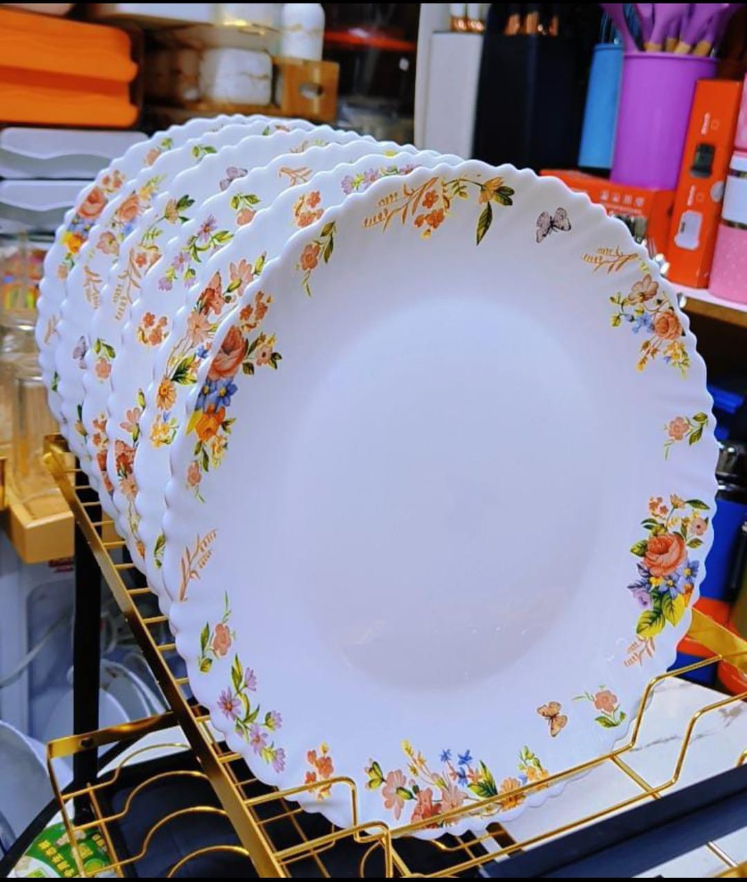 Best price for Set Of 6 Beautiful Dinner Serving Ceramic Plates