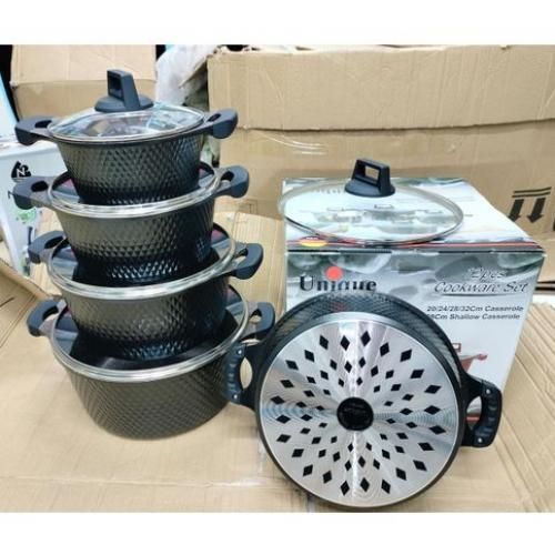 Best price for UNIQUE 12pcs Luxurious Heavy Nonstick Cookware Set