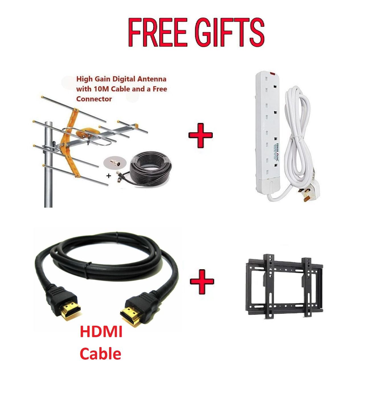 Best price for [ Free Gifts ] Digital TV Aerial,14-42 Inch TV Mount ...