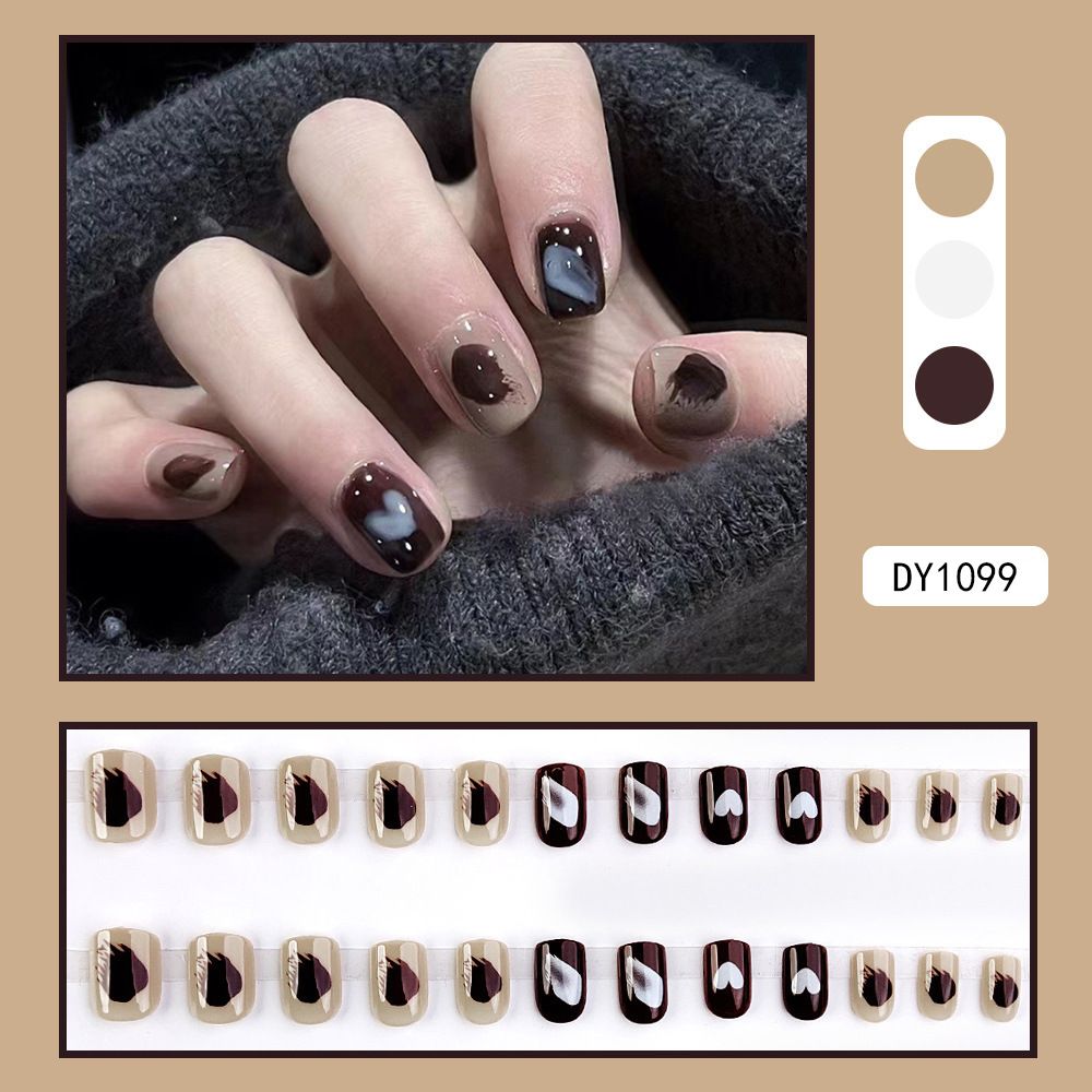 Black Friday Discounts for Purple square snap on false nails, white ...