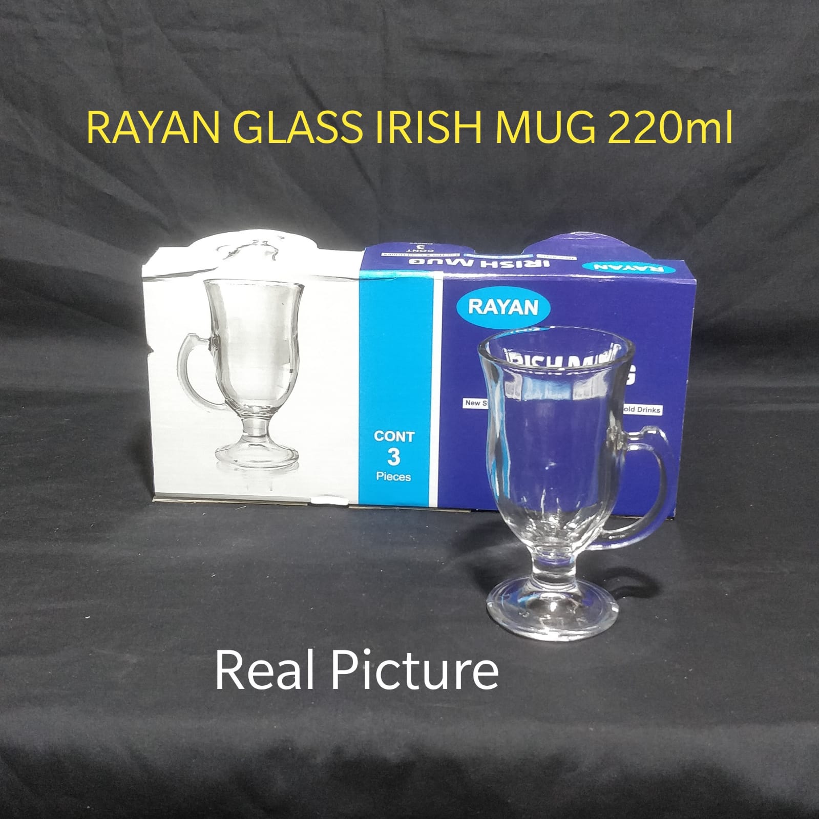 Best price for Rayan Glass Irish Mug 220ml