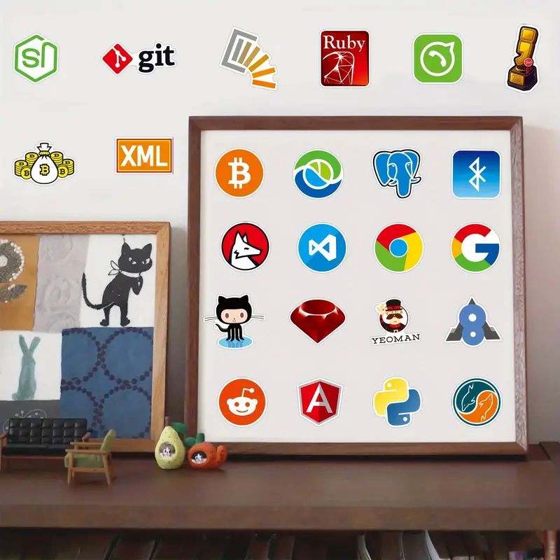 Best price for 110pcs Programmer Logo Stickers Pack For Laptop, Funny ...