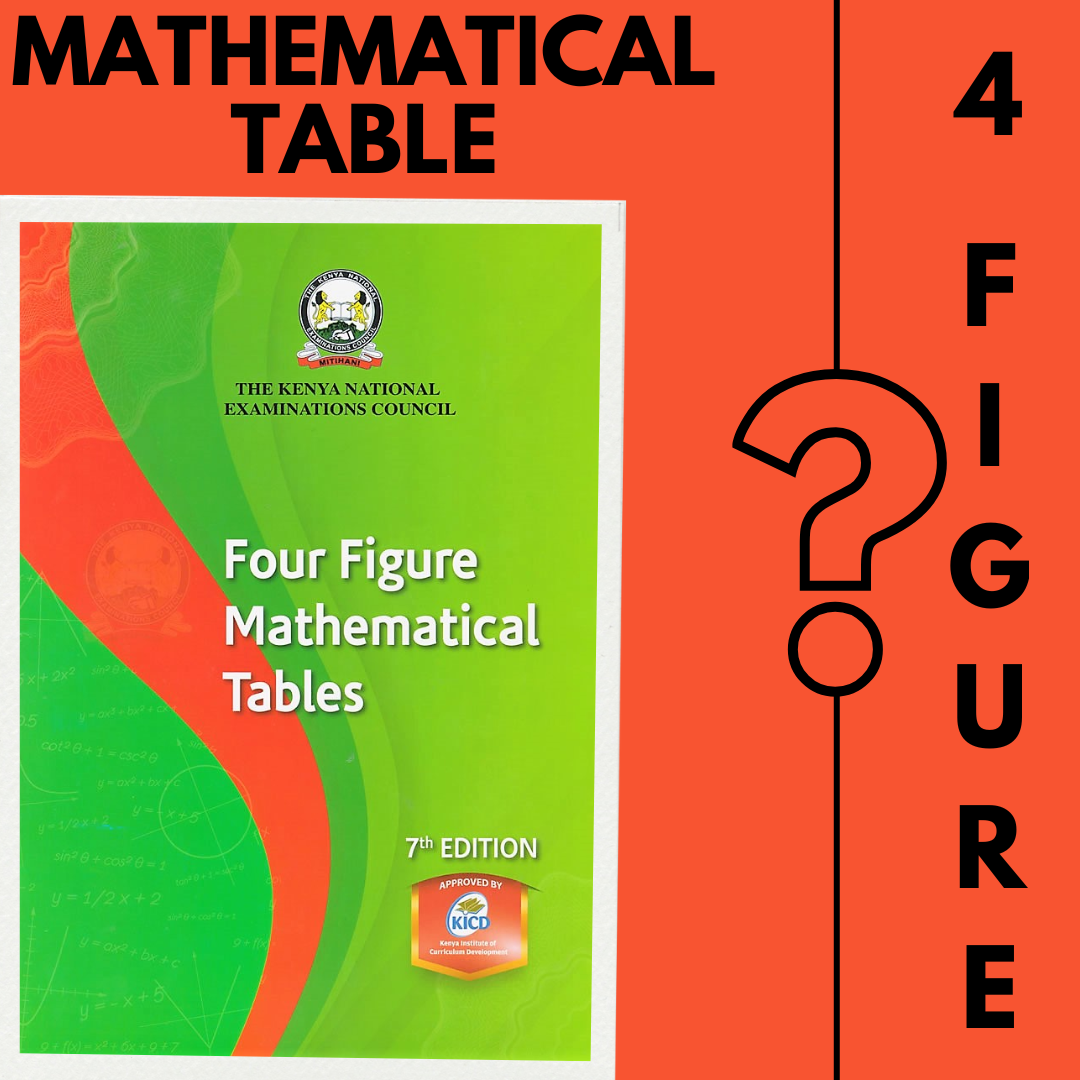Best price for KNEC Four figure Maths tables 7th Edition Color-multi ...