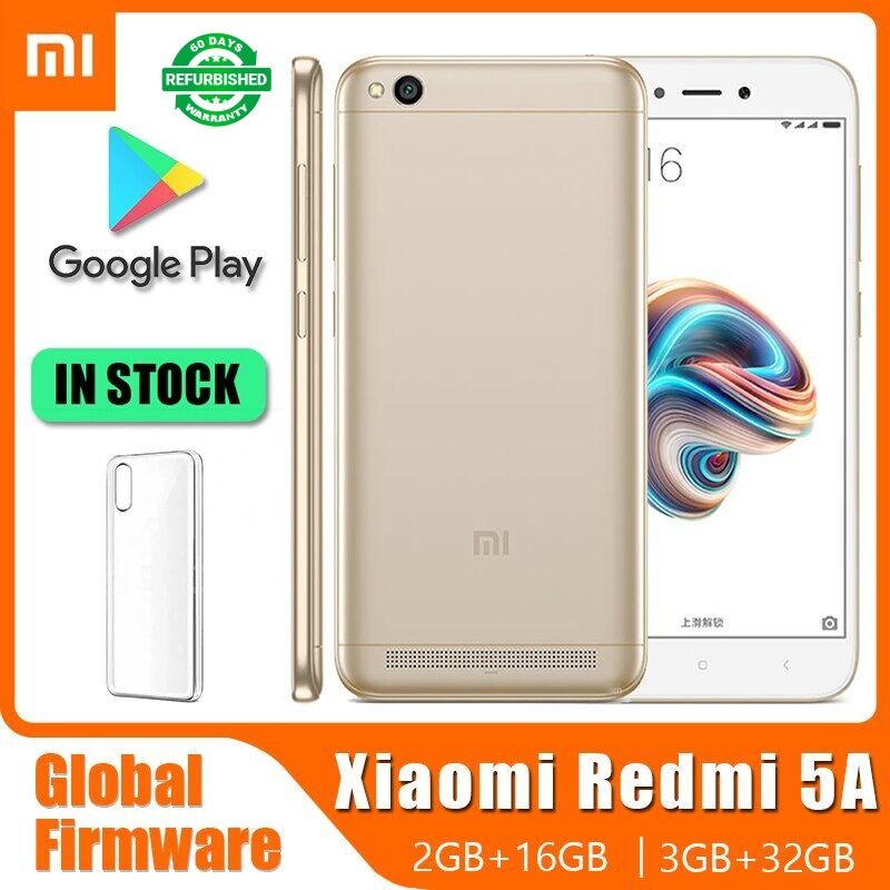Best price for Refurbished xiaomi redmi 5A 2GB+16GB Smart Phone Unlock 5.0inch 2G/3G/4G LTE 13MP ...