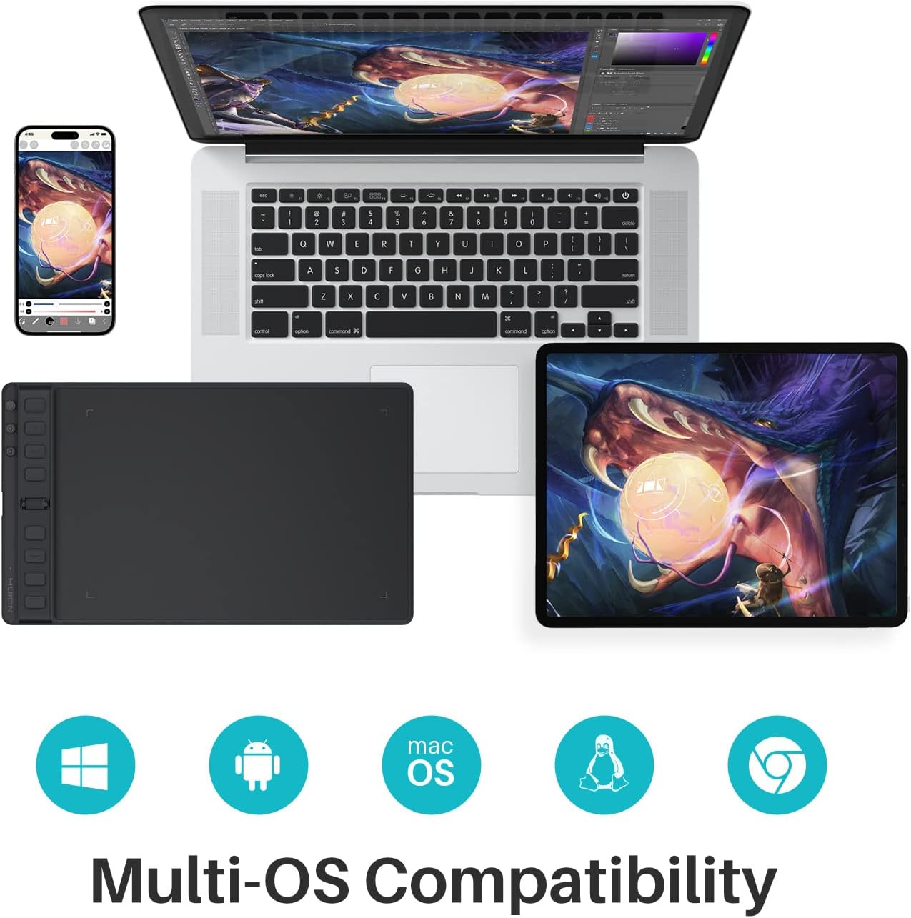 Black Friday Discounts for HUION Inspiroy 2 Medium Drawing Tablet with ...