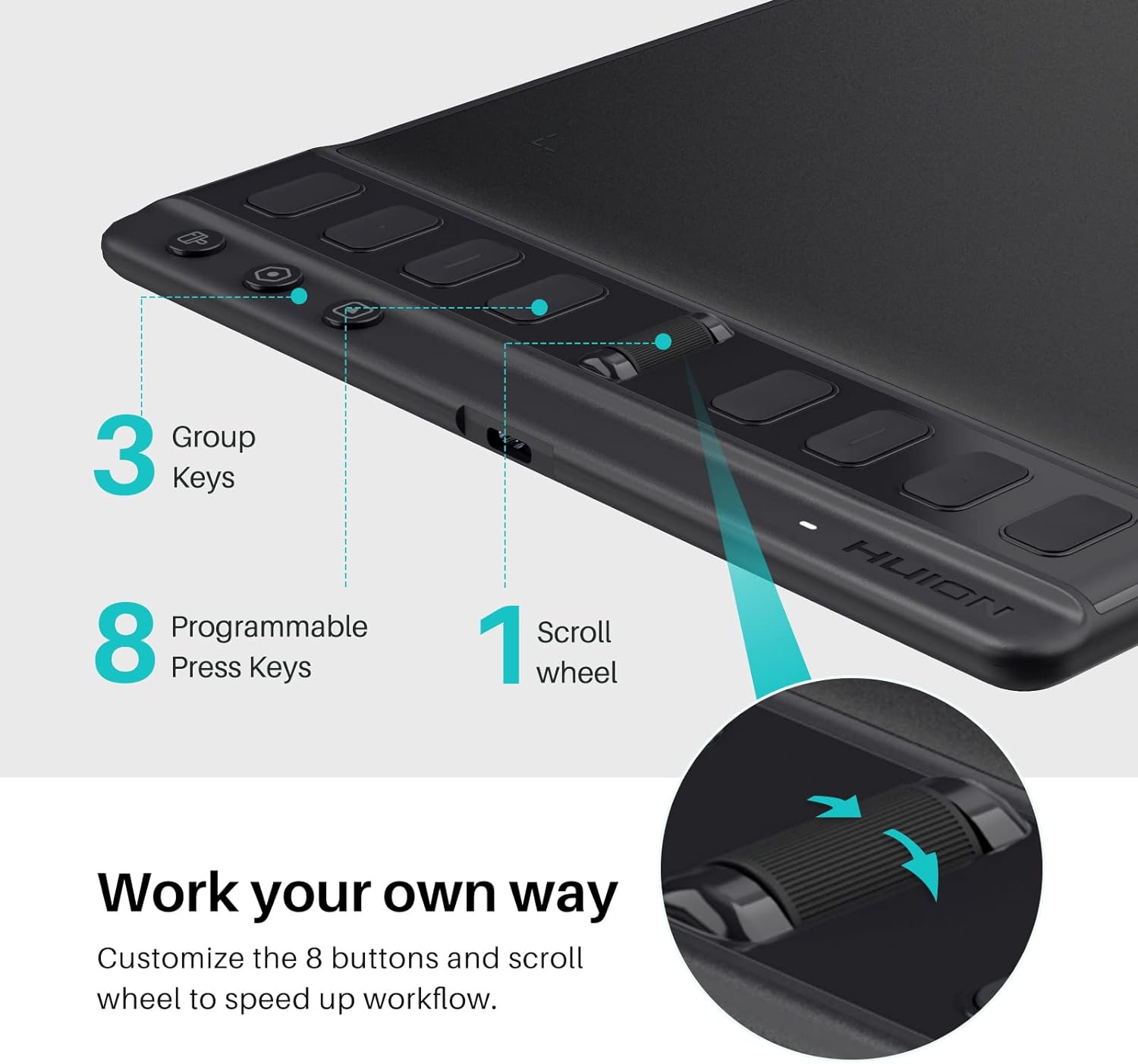 Black Friday Discounts for HUION Inspiroy 2 Medium Drawing Tablet with ...