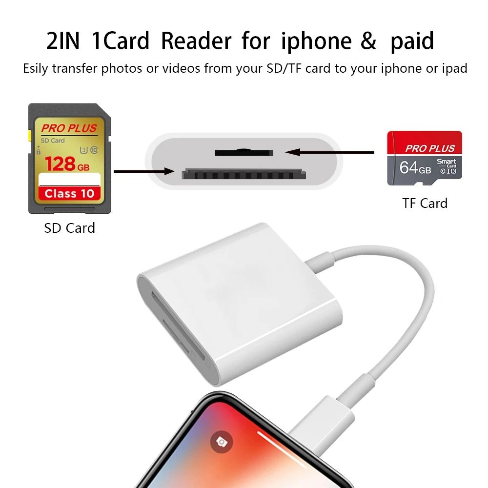 Best price for Top Dual Sd Card Reader Supports SD TF Card Trail ...