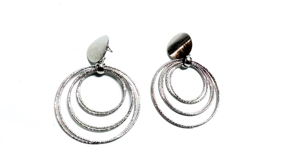 Best price for three hoop silver fashion earrings, meticulously crafted ...