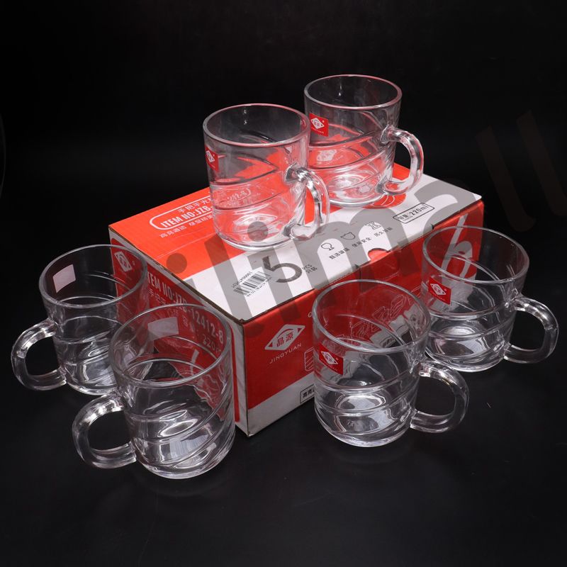 Best price for 【Promotion】 6pcs 240ML High Quality Glass Cups Juice Cup ...