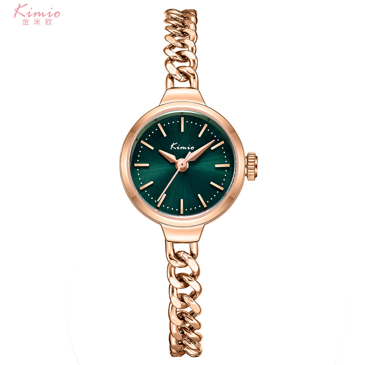 Best price for KIMIO Thin Green Gold Valentines Gift Watch-K6510S ...